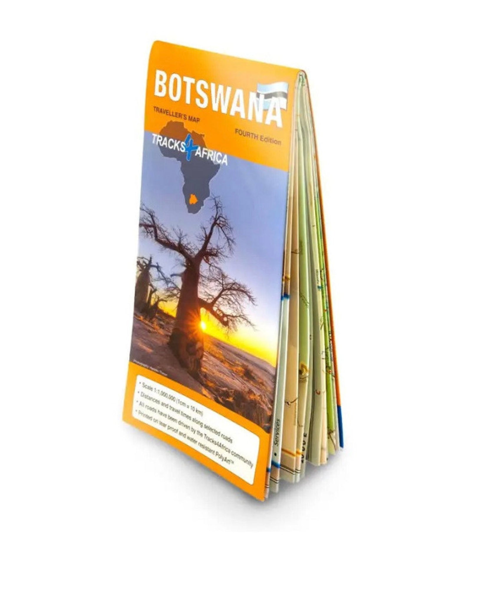 Tracks4Africa Botswana Traveller's Paper Map - 4th Edition – ADV ...